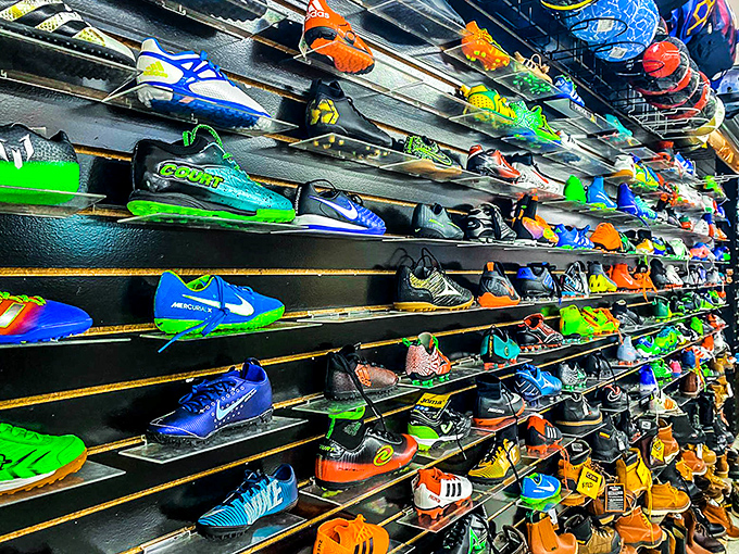 Athletic footwear displays that rival any major retailer but leave your wallet feeling much happier.