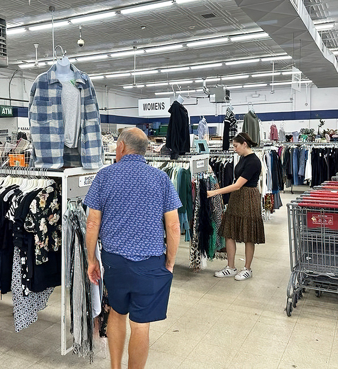 The thrill of the hunt brings shoppers of all ages together, united in their quest for that perfect find among racks of possibility.