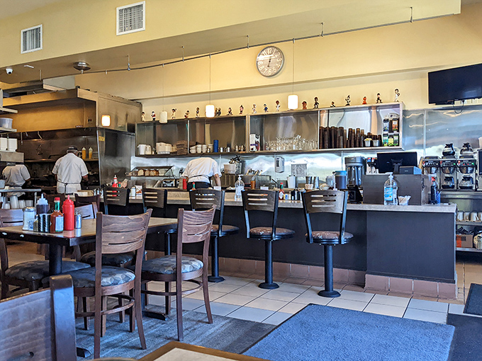 The kitchen dance&mdash;where skilled cooks move with practiced precision, turning orders into edible art without missing a beat.