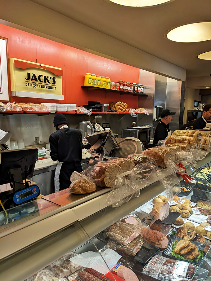 Behind the counter, the real magic happens. These aren't just staff &ndash; they're the keepers of delicious traditions and perfect sandwich ratios. 