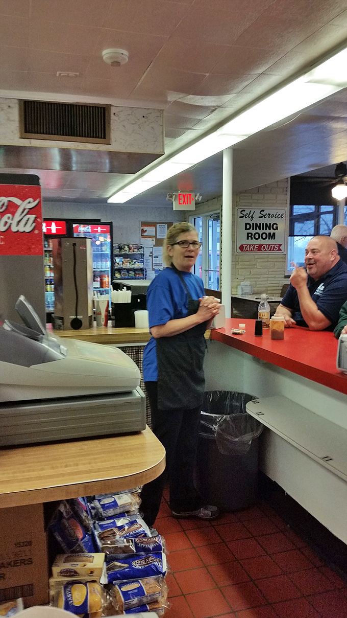 The dining area where conversations flow as freely as the refills, proving that the best social networks existed long before Facebook. 