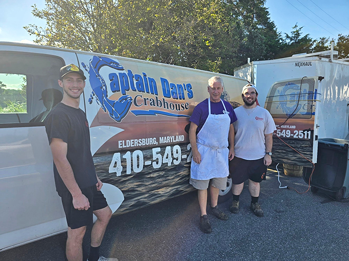 The real captains of Captain Dan's&mdash;the dedicated team that brings Maryland's seafood treasures from the bay to your plate. 