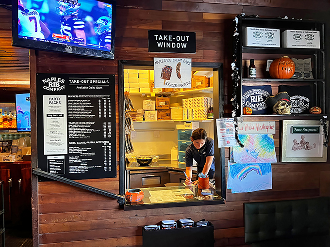 The take-out window&mdash;for when you want Naples Rib Company's magic in the comfort of your own stretchy-pants zone.