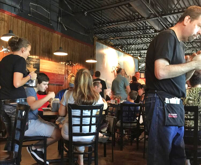 The dance of servers and satisfied customers&mdash;a choreographed breakfast ballet that's been perfected over countless morning rushes.