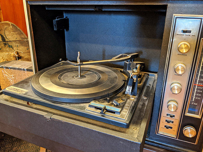 This vintage stereo console isn't just audio equipment&mdash;it's a time machine that transported families to living room concerts when music was an event, not background noise.