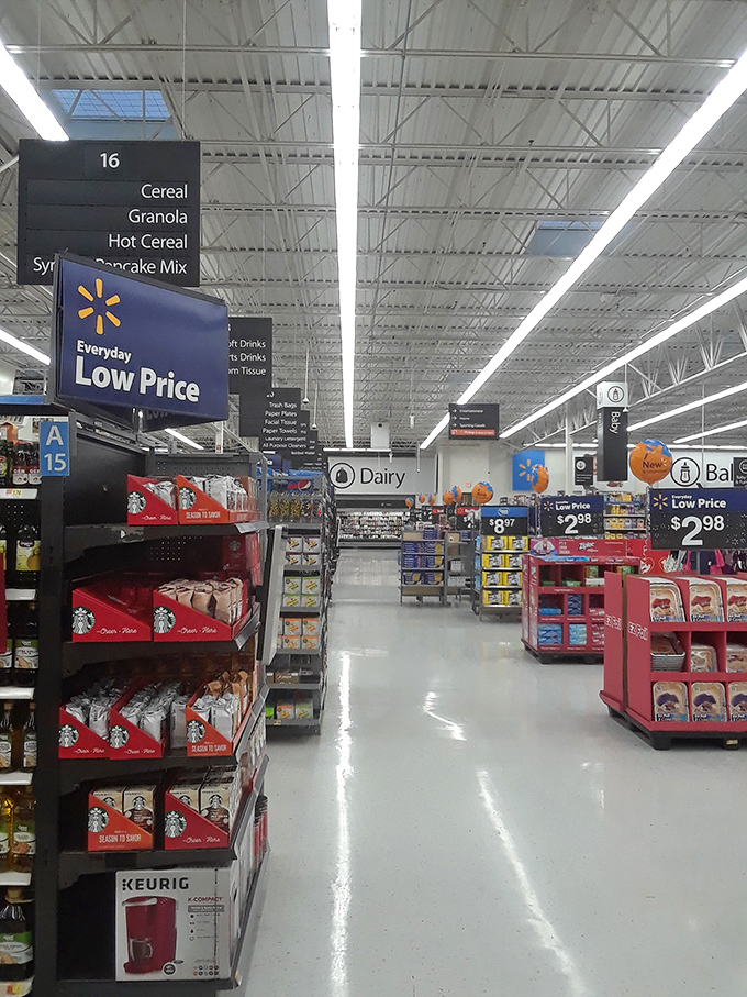 This appears to be a grocery store aisle, not part of Cattlemens restaurant &ndash; perhaps included by mistake.