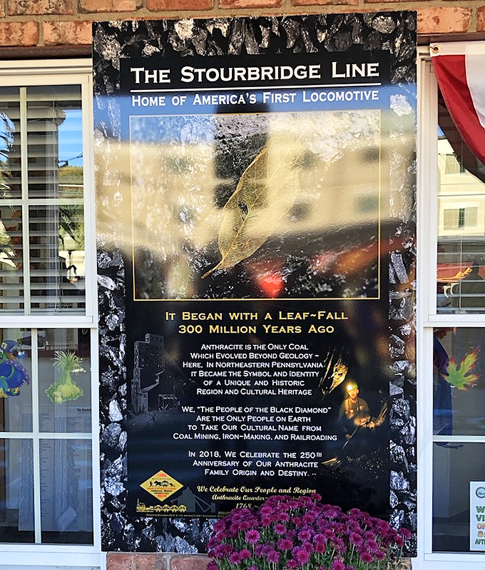 History isn't just preserved here&mdash;it's celebrated daily, with this plaque reminding visitors they're walking in the footsteps of America's earliest railroad pioneers.