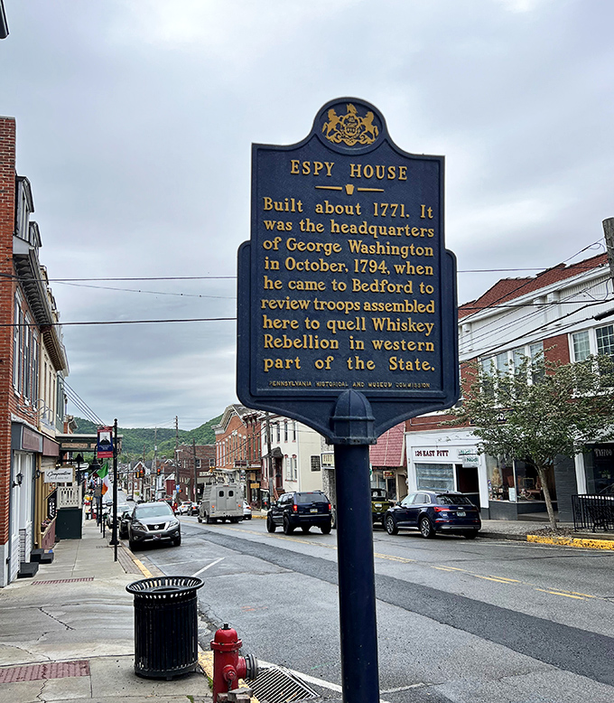 Another historical marker, another reminder that in Bedford, you're literally walking the same streets as the founding fathers.