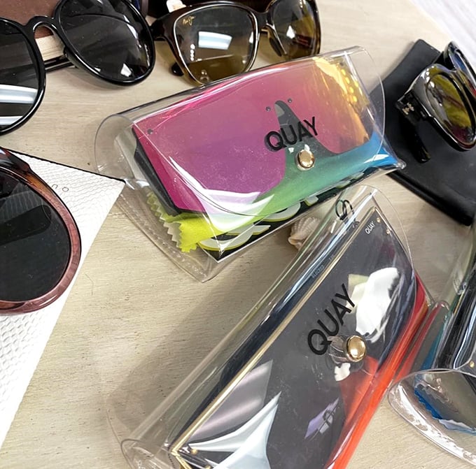 Sunglasses collection that rivals any Hollywood starlet's personal stash of glamorous eye protection essentials.