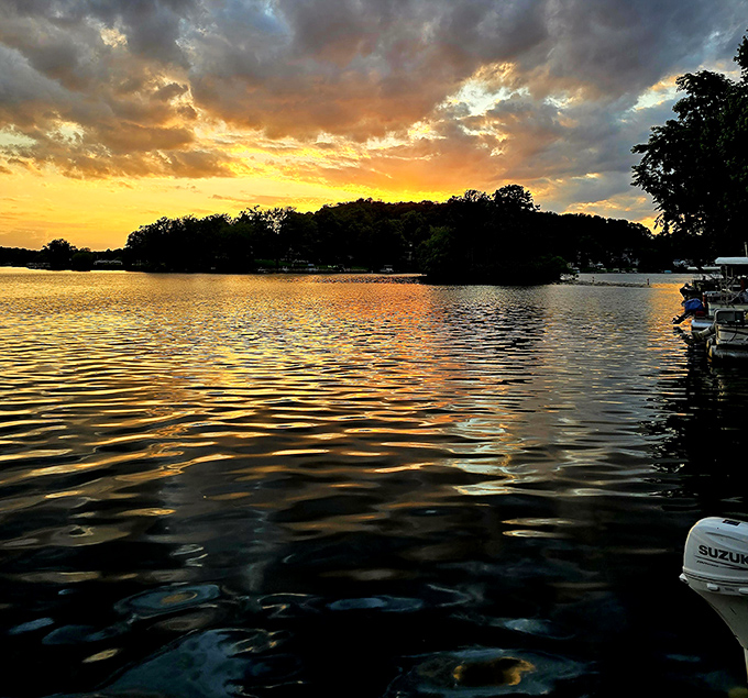 Sunset paints the sky in colors that make you understand why people write poetry about Ohio.