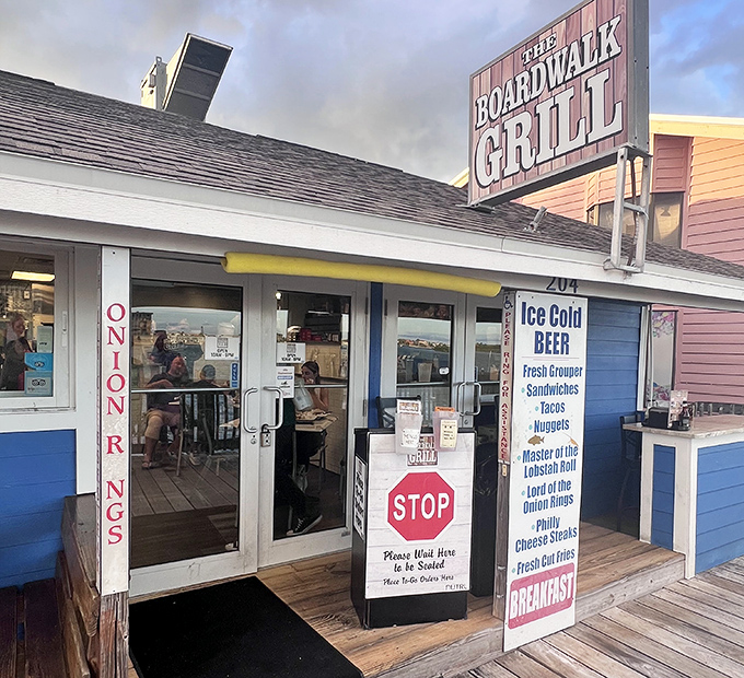 The Boardwalk Grill embodies old Florida charm&mdash;unpretentious, welcoming, and promising seafood that was swimming just hours before it hit your plate.