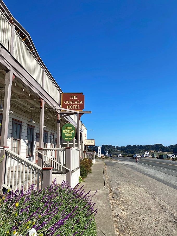 The Gualala Hotel has been welcoming weary travelers since 1903, when the journey here involved significantly more horses and fewer podcasts.
