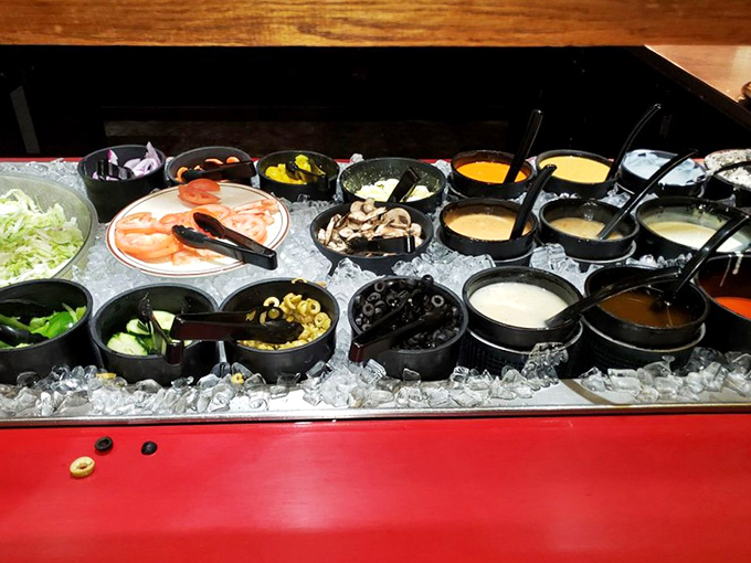 The topping bar doesn't just offer ingredients&mdash;it offers possibilities. Each little container holds the power to transform your pizza experience into something personal.