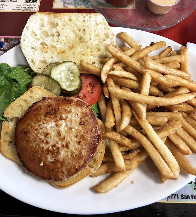 Proof that Country Rose isn't just a breakfast virtuoso. This burger and fries combo shows they've mastered the lunch classics too.