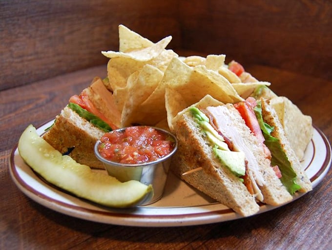 A sandwich that understands proper architecture &ndash; layers of goodness held together by bread that knows its supporting role.