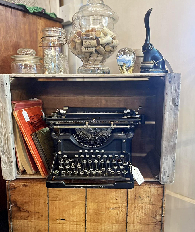 This typewriter has probably written love letters, resignation notices, and maybe even the great American novel nobody ever read.
