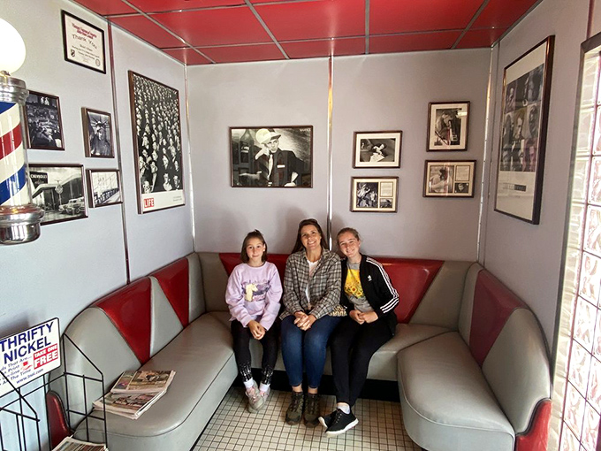 The waiting area isn't just functional&mdash;it's a time capsule where three generations can simultaneously feel at home. 