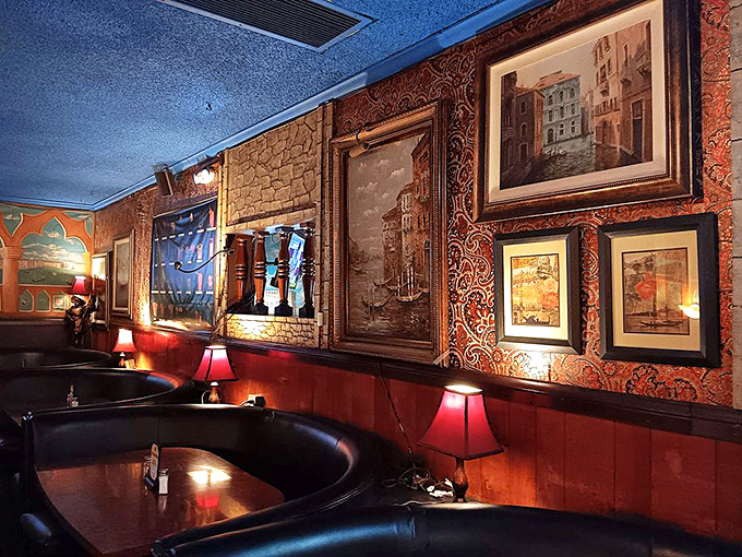 The walls tell stories of imagined Italian grandeur. These paintings have witnessed thousands of first dates, celebrations, and regular Tuesday night dinners.