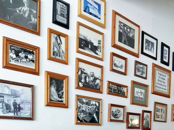 The wall of memories tells stories without saying a word&mdash;snapshots of community history that remind us some things are worth preserving.