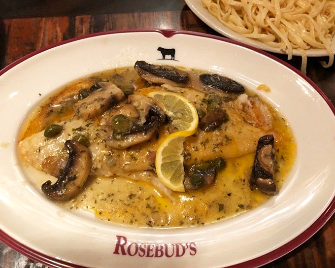 Whitefish piccata swimming in lemony butter sauce &ndash; Florida seafood getting the Italian treatment it deserves.