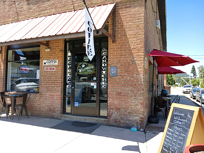 Wildwood Coffee occupies a brick corner where caffeine meets community. The kind of place where your second cup tastes better than your first.