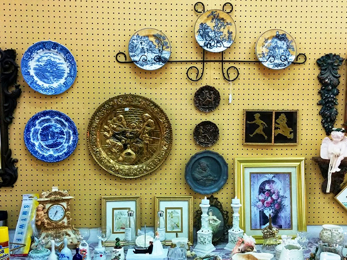 Blue and white china creates an instant grandmother's attic vibe, where every plate holds Sunday dinner memories.