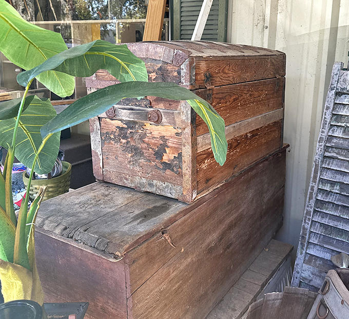 Weathered toolboxes that built America, one honest day's work and skilled craftsman's touch at a time.