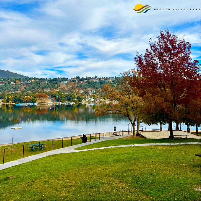 Fall foliage reflected in crystal waters &ndash; Mother Nature showing off her color coordination skills in spectacular fashion.