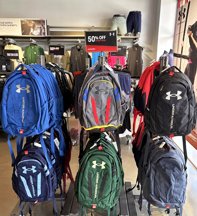 Under Armour backpacks at half price &ndash; perfect for school, hiking, or pretending you're more outdoorsy than you actually are.