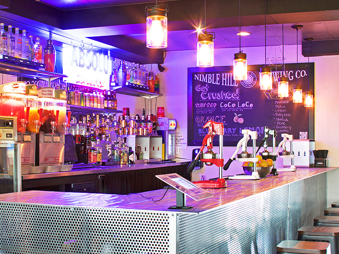 The bar glows with possibility and local craft brews. Where strangers become friends over perfectly mixed cocktails.