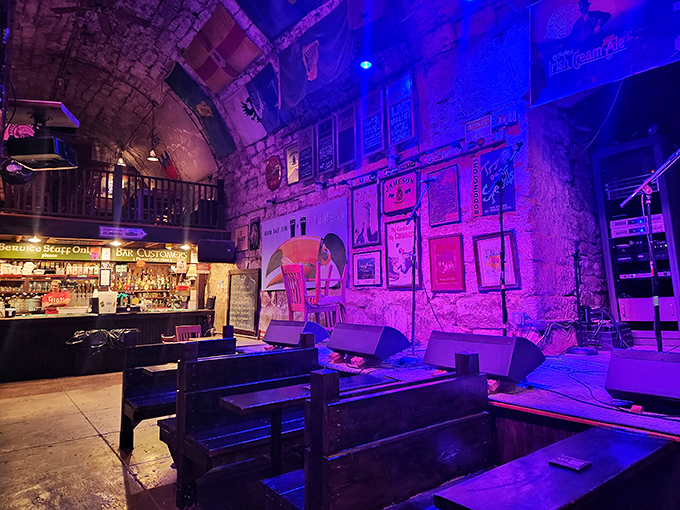 Where music meets malt. This stage has hosted more Irish ballads than a Dublin pub during St. Patrick's week.