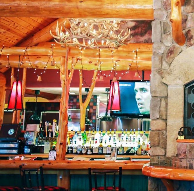 The bar area where stories get taller as the night gets longer and inhibitions get shorter.