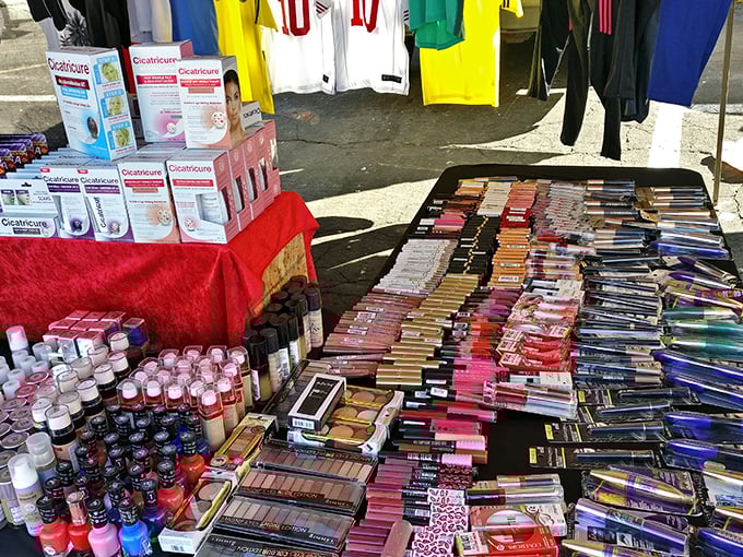 Makeup mavens, rejoice! This cosmetics spread offers enough options to recreate every look from "Zoom meeting professional" to "ready for Studio 54" at flea market prices.