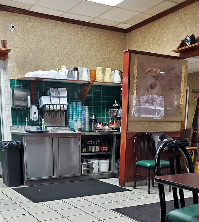 The behind-the-scenes magic where coffee dreams come true. This unassuming station fuels the conversations that make Dianna's more than just a restaurant.