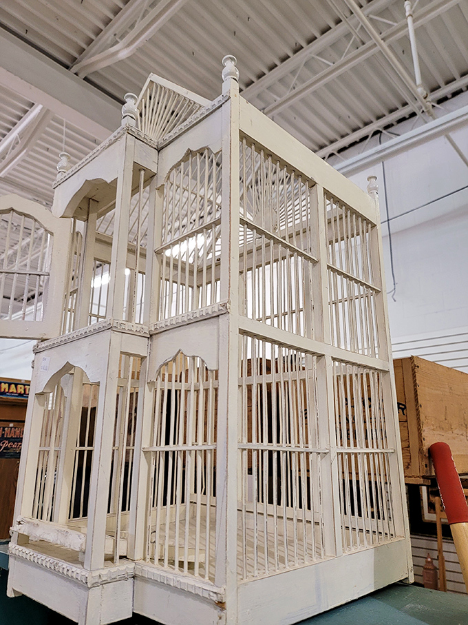 This vintage birdcage wasn't built for actual birds&mdash;it was designed for conversations about the birdcage you found at that amazing flea market.