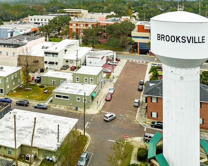 The iconic water tower watches over downtown like a friendly sentinel, announcing to visitors they've arrived somewhere special, somewhere real.