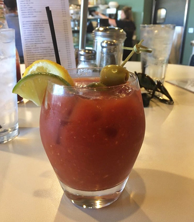 Their Bloody Mary doesn't just come with a garnish&mdash;it arrives with an entire ecosystem of citrus, olive, and spice in a glass.