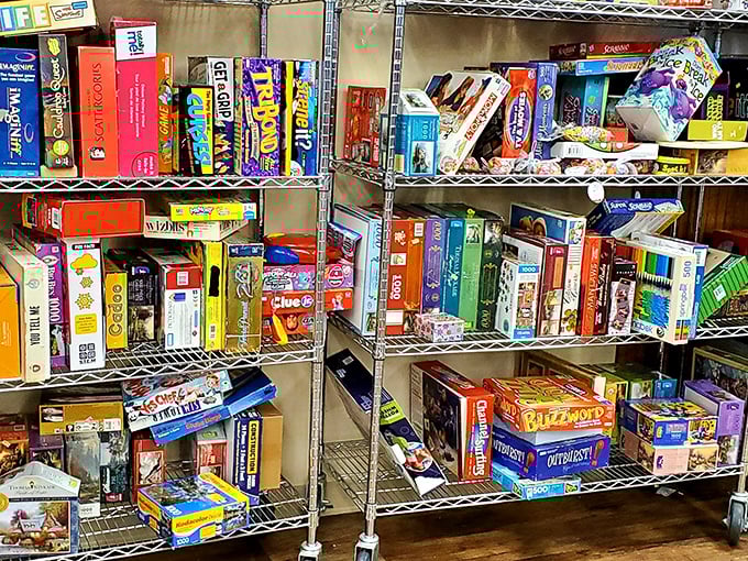 Board game heaven! Where family game nights are reborn and vintage Monopoly sets find their forever homes.