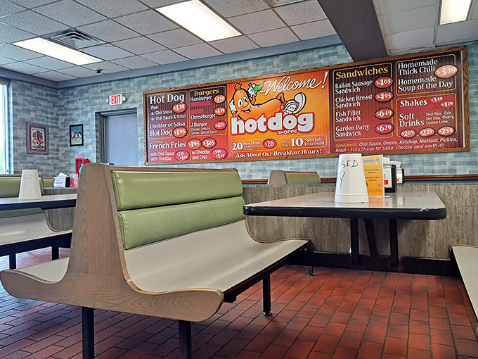 The menu board's vibrant colors and nostalgic design tell you everything: this place values tradition, quality, and keeping prices reasonable.