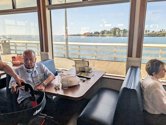 Those booths have heard more local gossip than a small-town hairdresser on a busy Saturday.