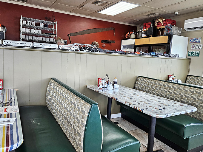These vintage booths have heard more local stories and witnessed more maple syrup spills than any therapist in town.