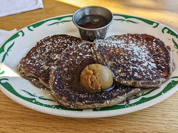Buckwheat pancakes dusted with powdered sugar, a scoop of butter slowly melting &ndash; breakfast elevated to an art form that's worth getting out of bed for.