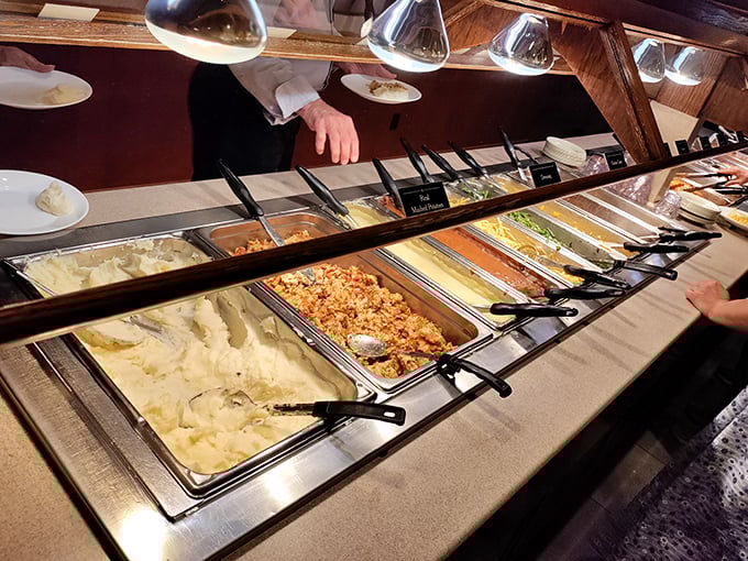 The buffet line&mdash;where the mashed potatoes reign supreme and portion control becomes merely a suggestion rather than a rule.