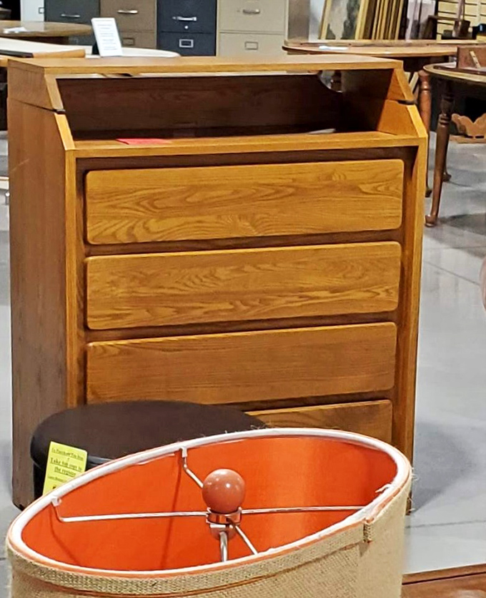 Solid wood craftsmanship that's stood the test of time waits for its next chapter. This dresser offers storage solutions with vintage character.