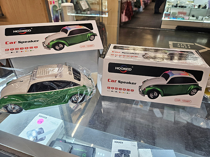 Vintage meets modern with these car-shaped Bluetooth speakers. They're the perfect gift for the person who has everything except a miniature VW that plays their playlist. 