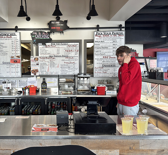 Where orders are placed and barbecue dreams come true &ndash; the gateway to a smoke-infused paradise that's worth every penny.