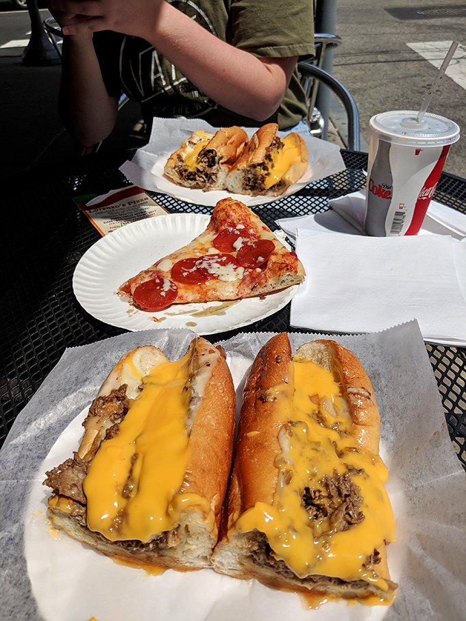Whiz wit? This classic cheesesteak with its molten yellow cheese blanket is Philadelphia's most delicious debate starter.