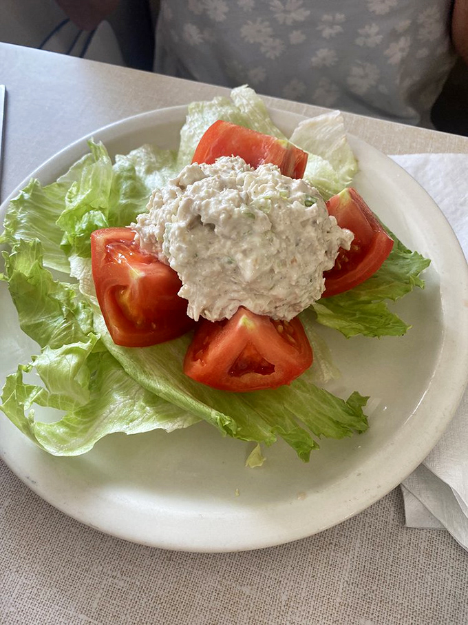 A chicken salad that proves simplicity still reigns supreme in a world gone mad with fusion cuisine and unnecessary ingredients.