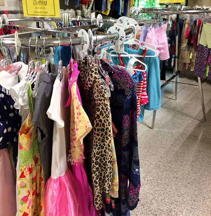 The children's clothing section offers tiny fashionistas big style without the boutique prices. That leopard print number is calling my name! 