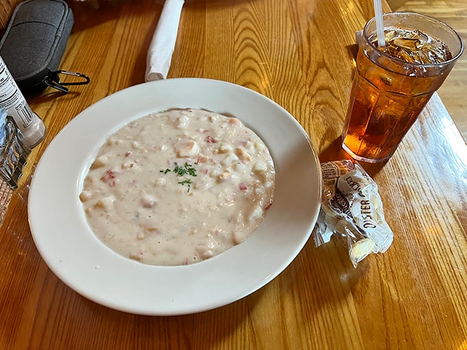 Seafood chowder so creamy and rich it could make New England jealous. Each spoonful delivers the comfort of a Michigan hug in liquid form.